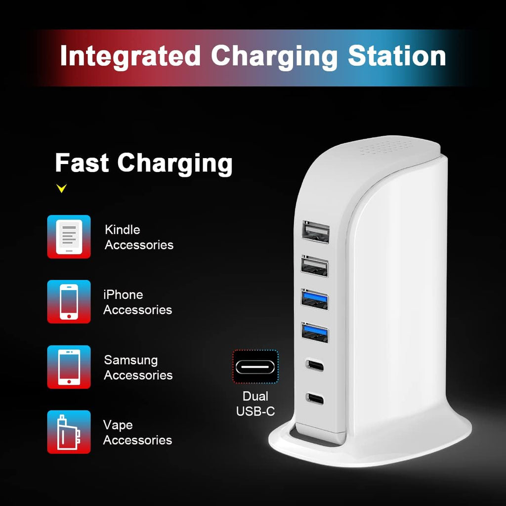 45W USB Charging Station - Multi-Port Fast Charger Hub | yingboo